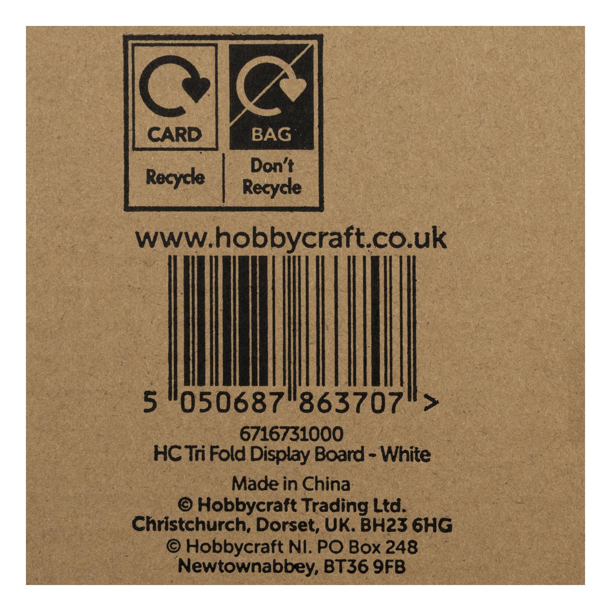 White Fold-Out Display Stand 91.5cm x 61cm | Hobbycraft