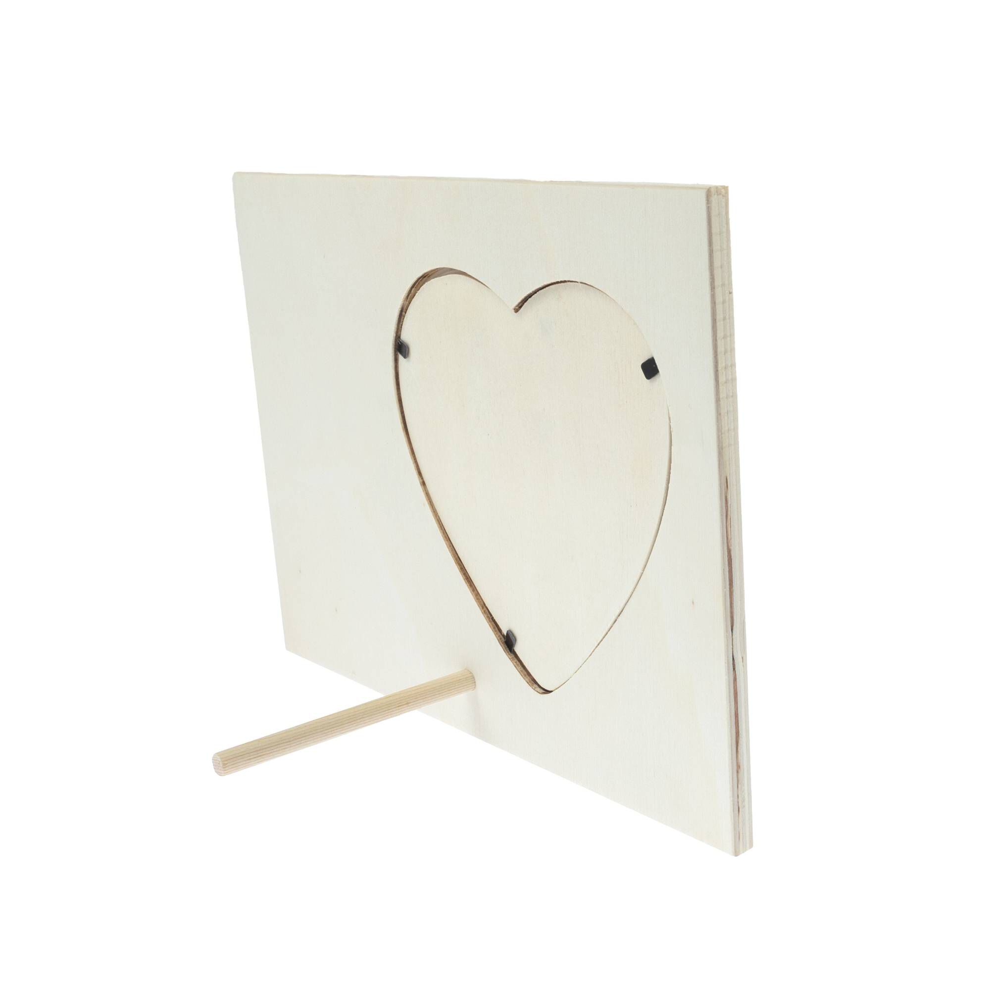 Wooden Heart Frame 21cm x 16cm | Hobbycraft