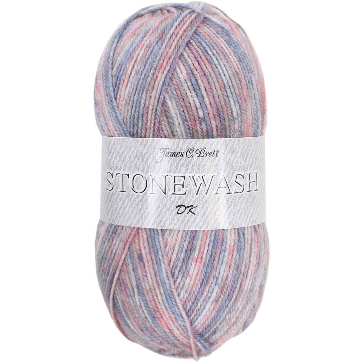 James C Brett Light Denim and Pink Stonewash DK Yarn 100g | Hobbycraft