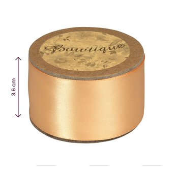 Gold Double-Faced Satin Ribbon 36mm x 5m | Hobbycraft