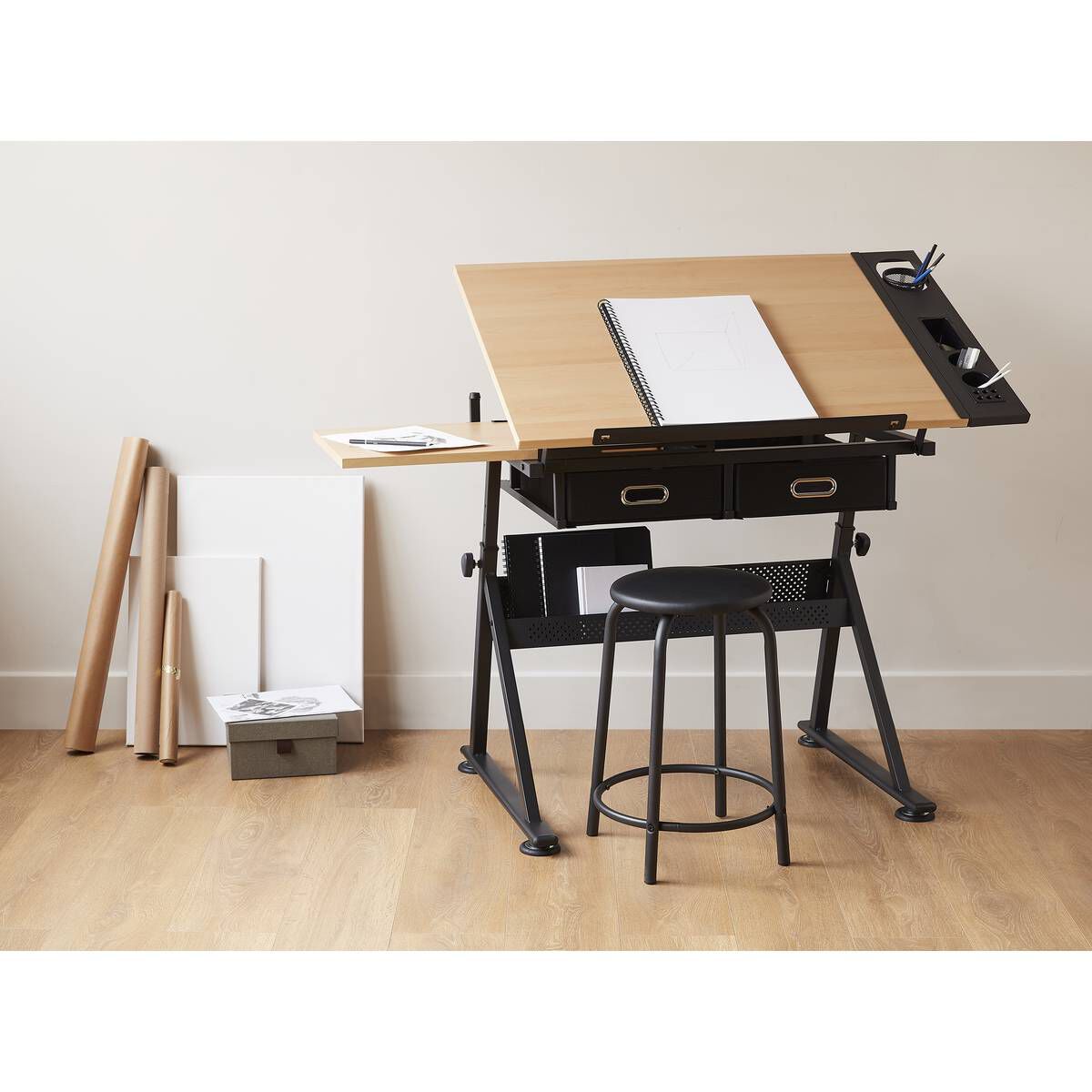 Craft Creative Desk with Stool 70cm x 119cm x 60cm | Hobbycraft