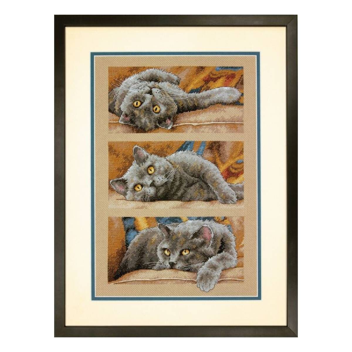 Dimensions Gold Collection Max The Cat Cross Stitch Kit | Hobbycraft