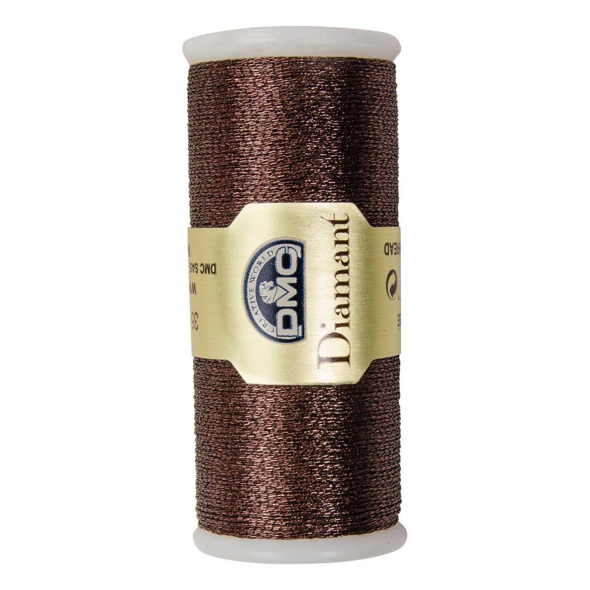 DMC Brown Diamant Metallic Thread 35m (D898) | Hobbycraft