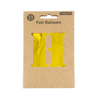 Gold Foil Letter H Balloon | Hobbycraft
