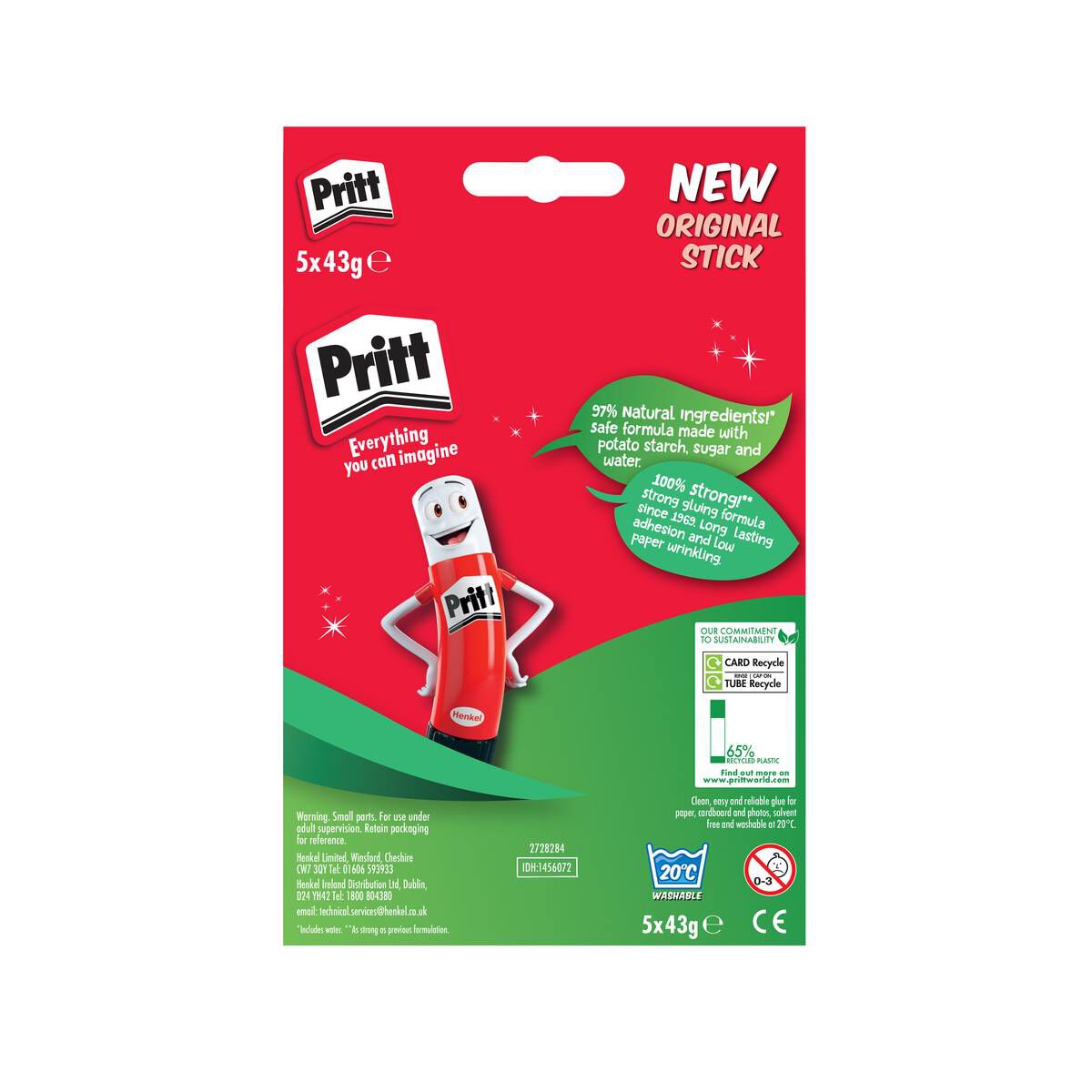 Pritt Stick 43g 5 Pack | Hobbycraft