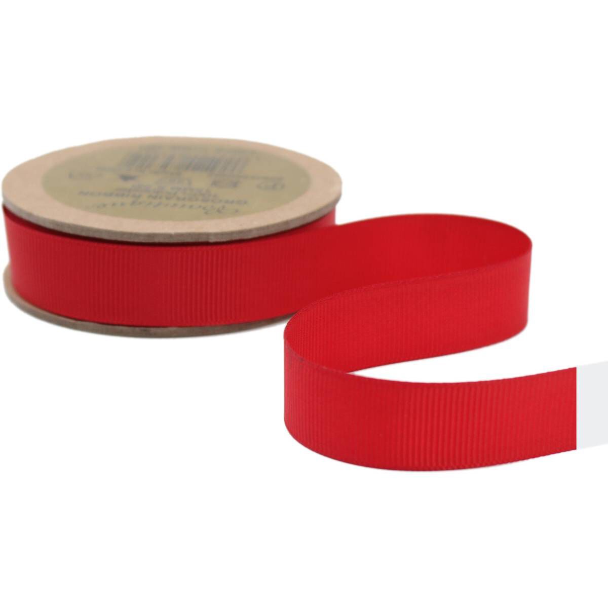 Red Grosgrain Ribbon 15mm x 5m | Hobbycraft