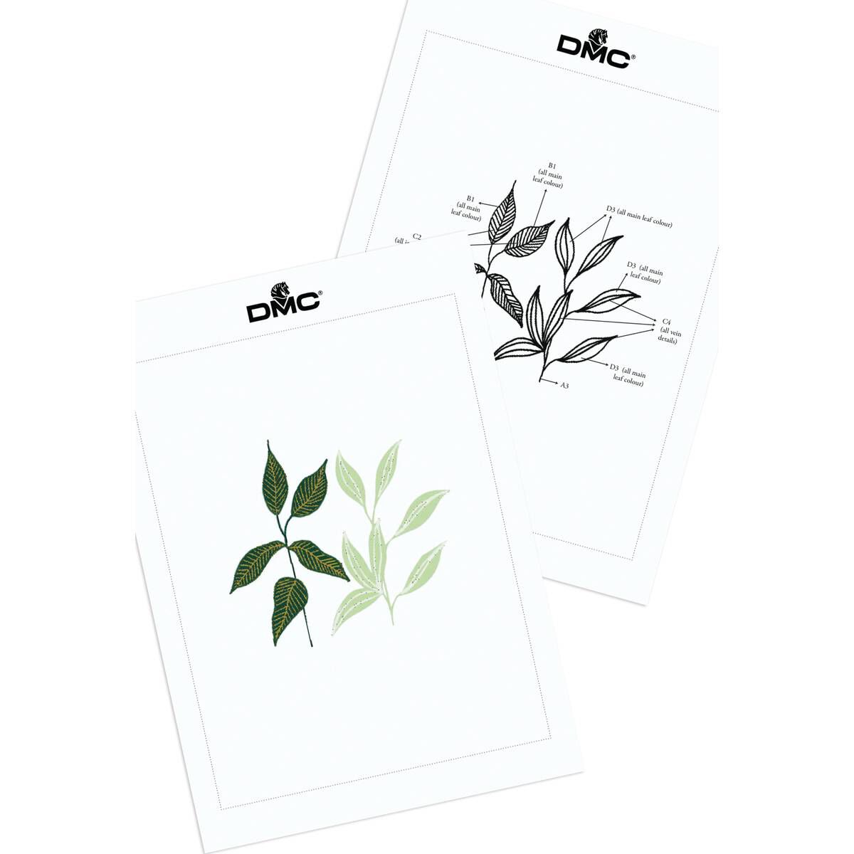 FREE PATTERN DMC Rubber Plants Embroidery 0004 | Hobbycraft