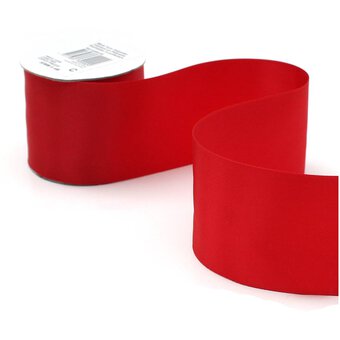 Red Satin Ribbon 50mm x 4m | Hobbycraft