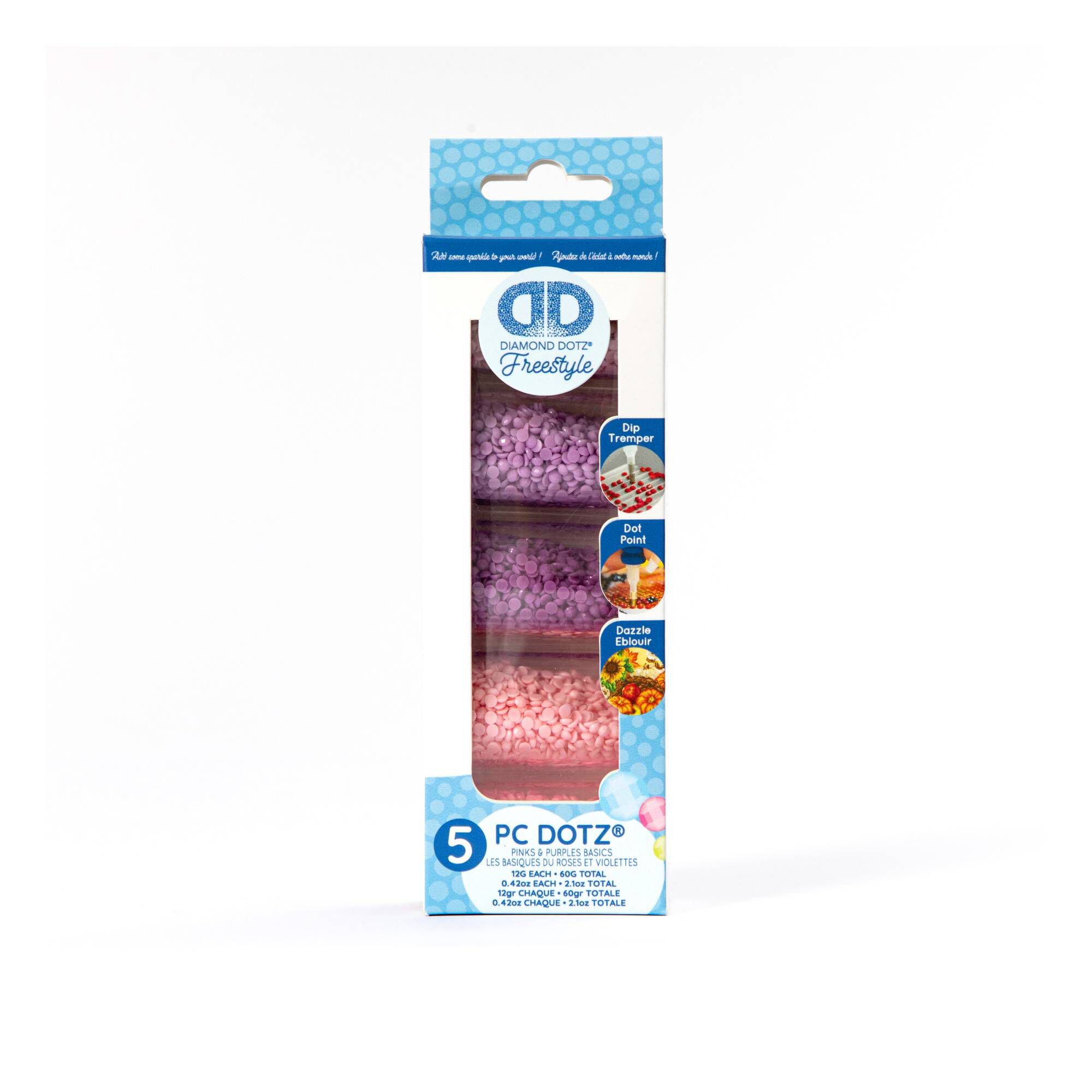 Diamond Dotz Purple and Pink Freestyle Dotz 5 Pack | Hobbycraft