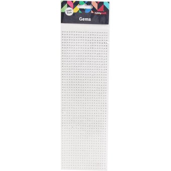 Silver Adhesive Gems 3mm 1080 Pack | Hobbycraft