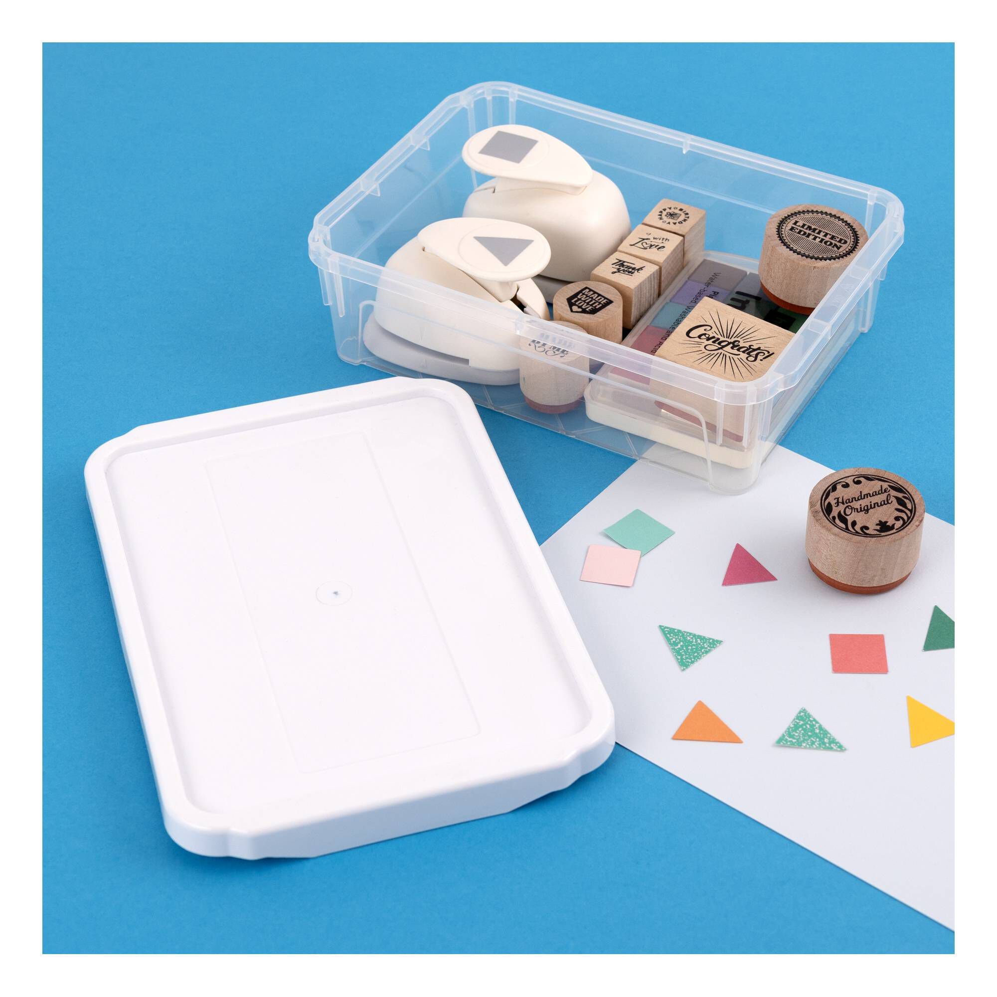 Whitefurze White Spacemaster Extra 1 Litre Storage Box | Hobbycraft