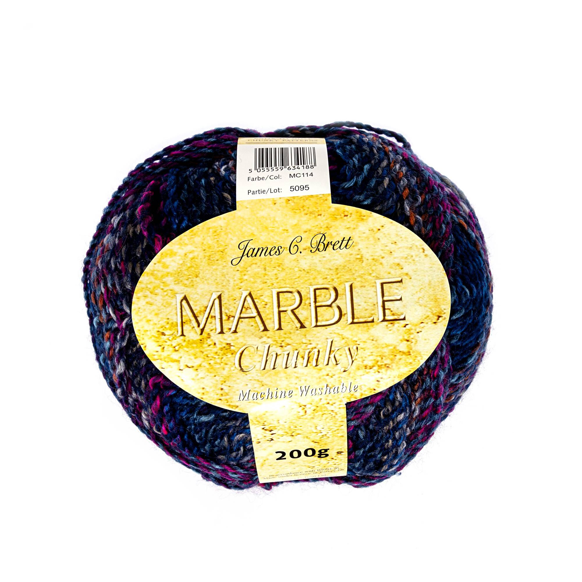 James C Brett Midnight Hour Marble Chunky Yarn 200g | Hobbycraft