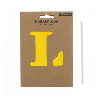 Extra Large Gold Foil Letter L Balloon | Hobbycraft