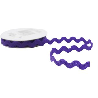 Purple Ric Rac Ribbon 6mm x 4m | Hobbycraft
