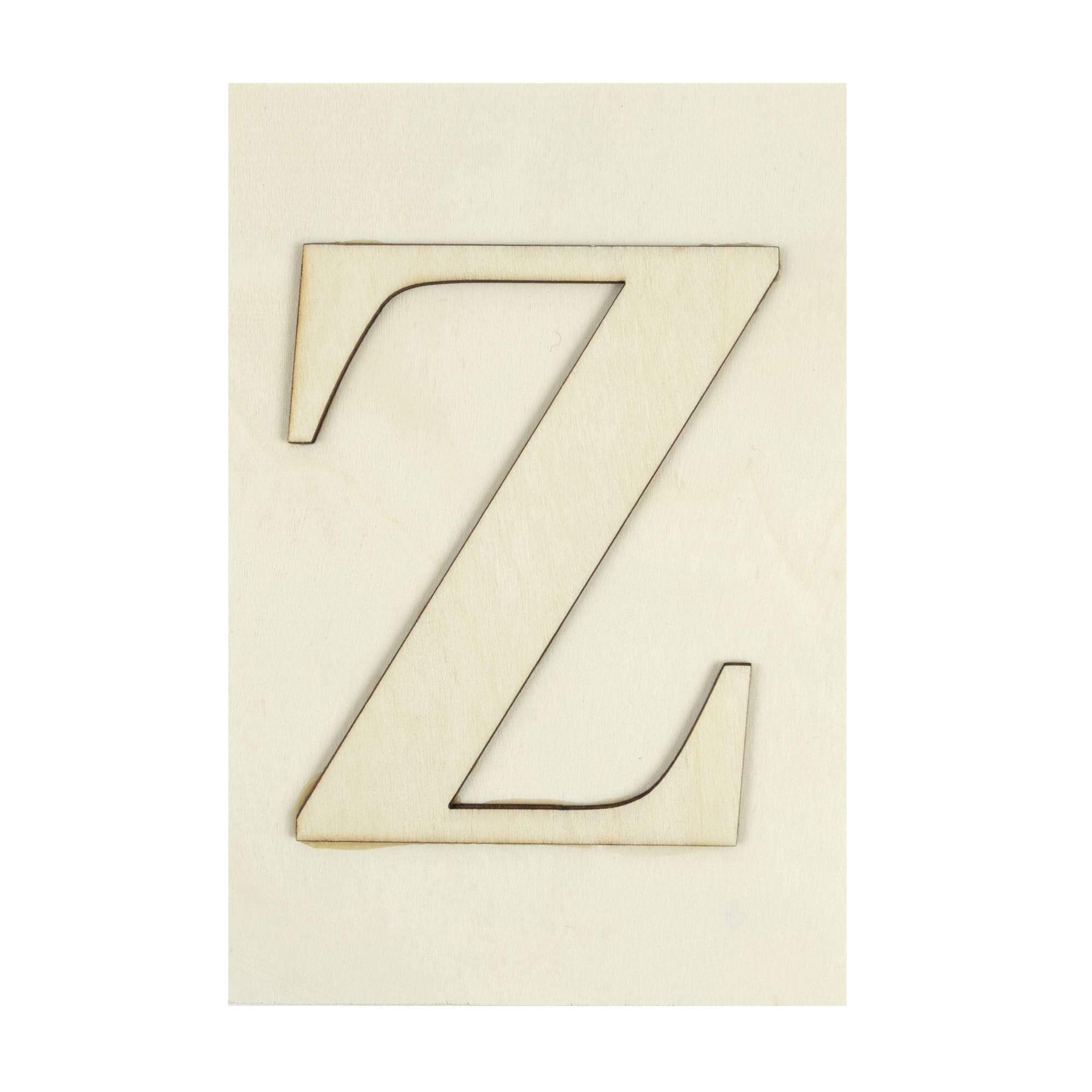 Wooden Letter Z Plaque 10cm x 15cm | Hobbycraft