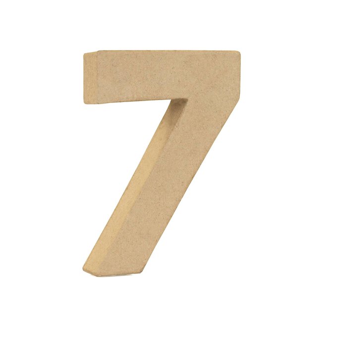 Mini Mache Number 7 10cm | Hobbycraft