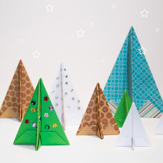 How to Make an Origami Christmas Tree | Hobbycraft