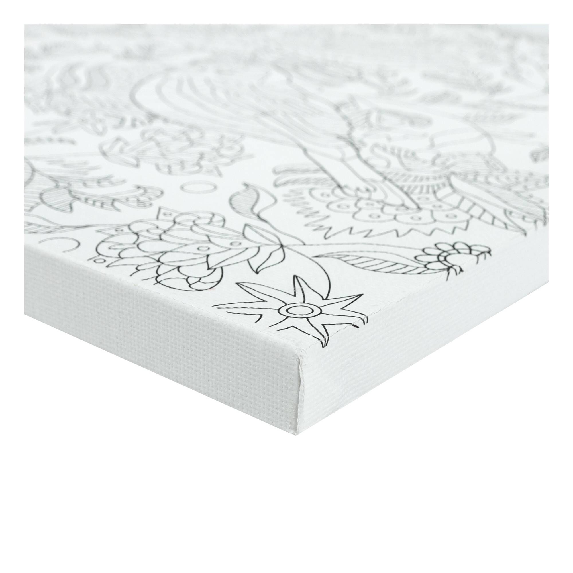 Birds Colour-In Canvas | Hobbycraft