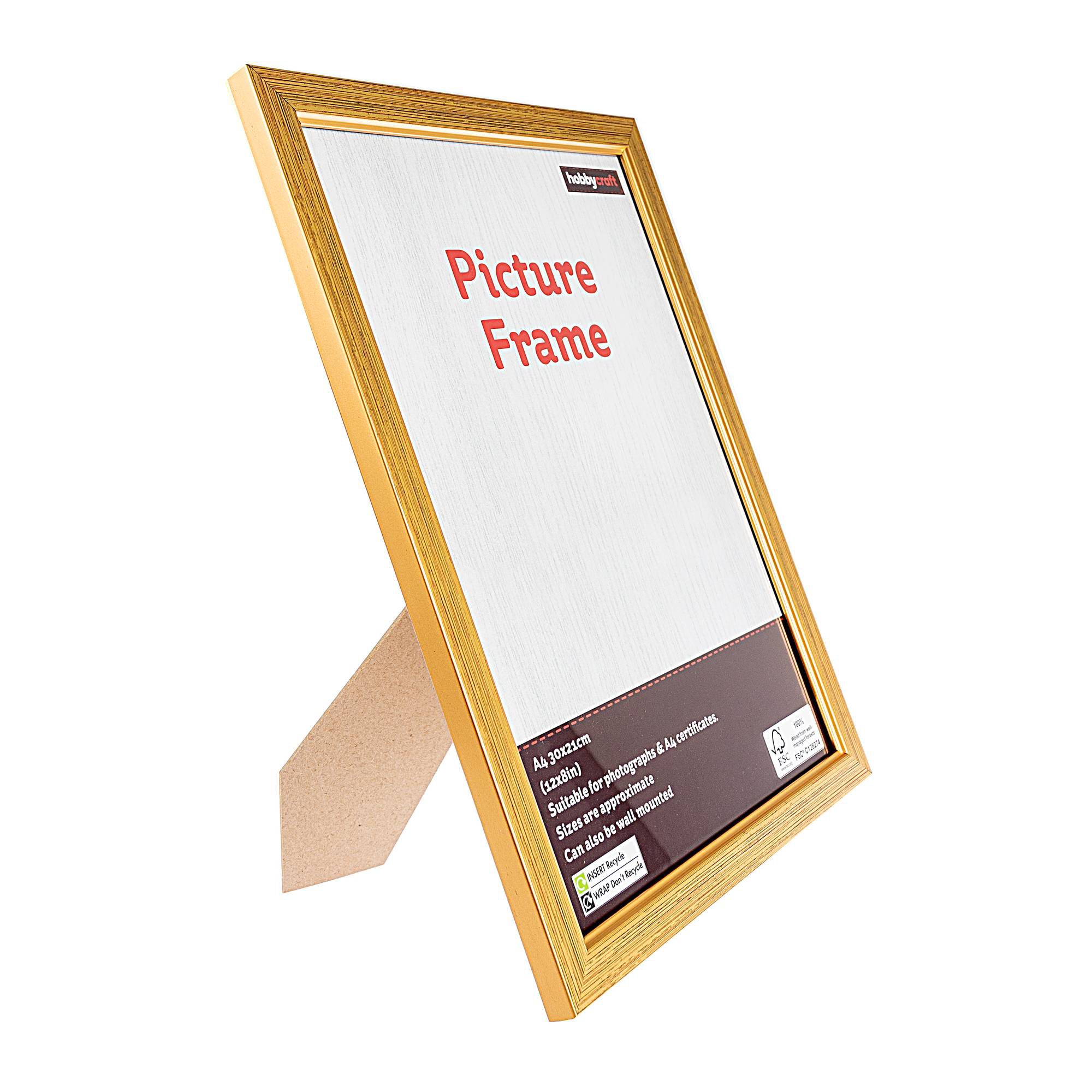 Gold Effect Picture Frame A4 | Hobbycraft