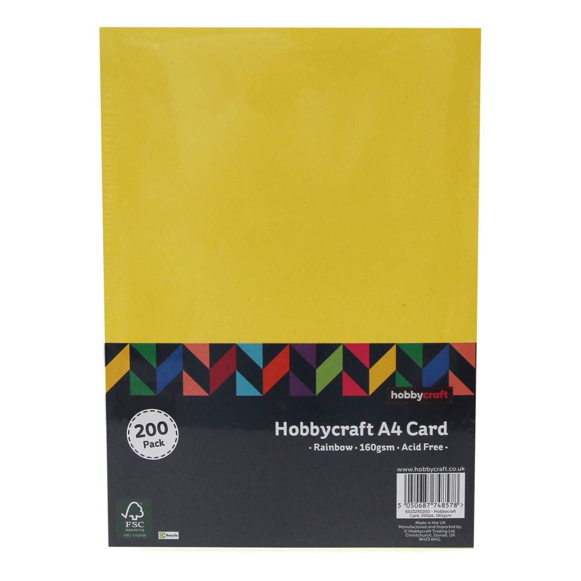 Rainbow Card A4 200 Pack | Hobbycraft