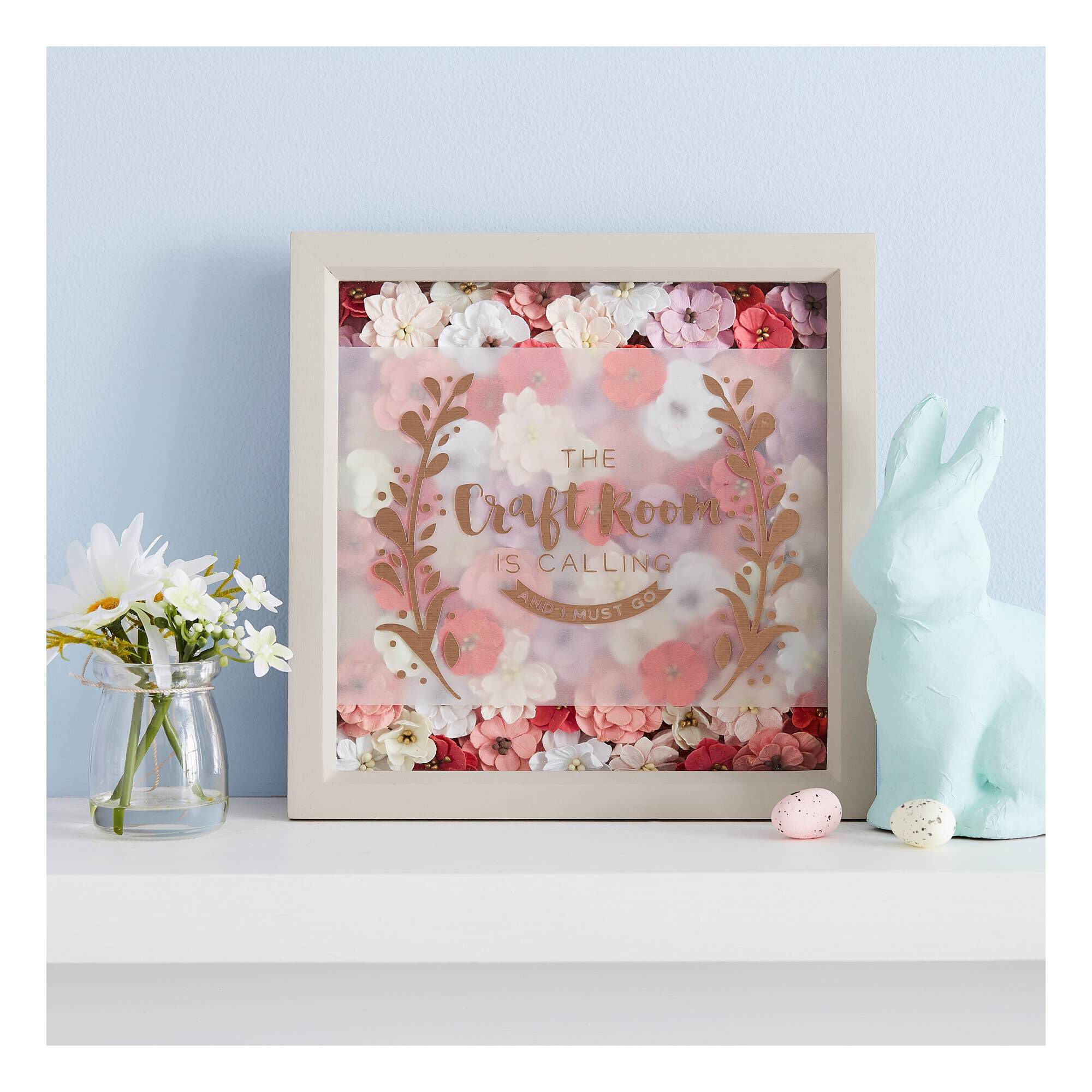 Natural Pine Deep Box Frame 20cm x 20cm | Hobbycraft