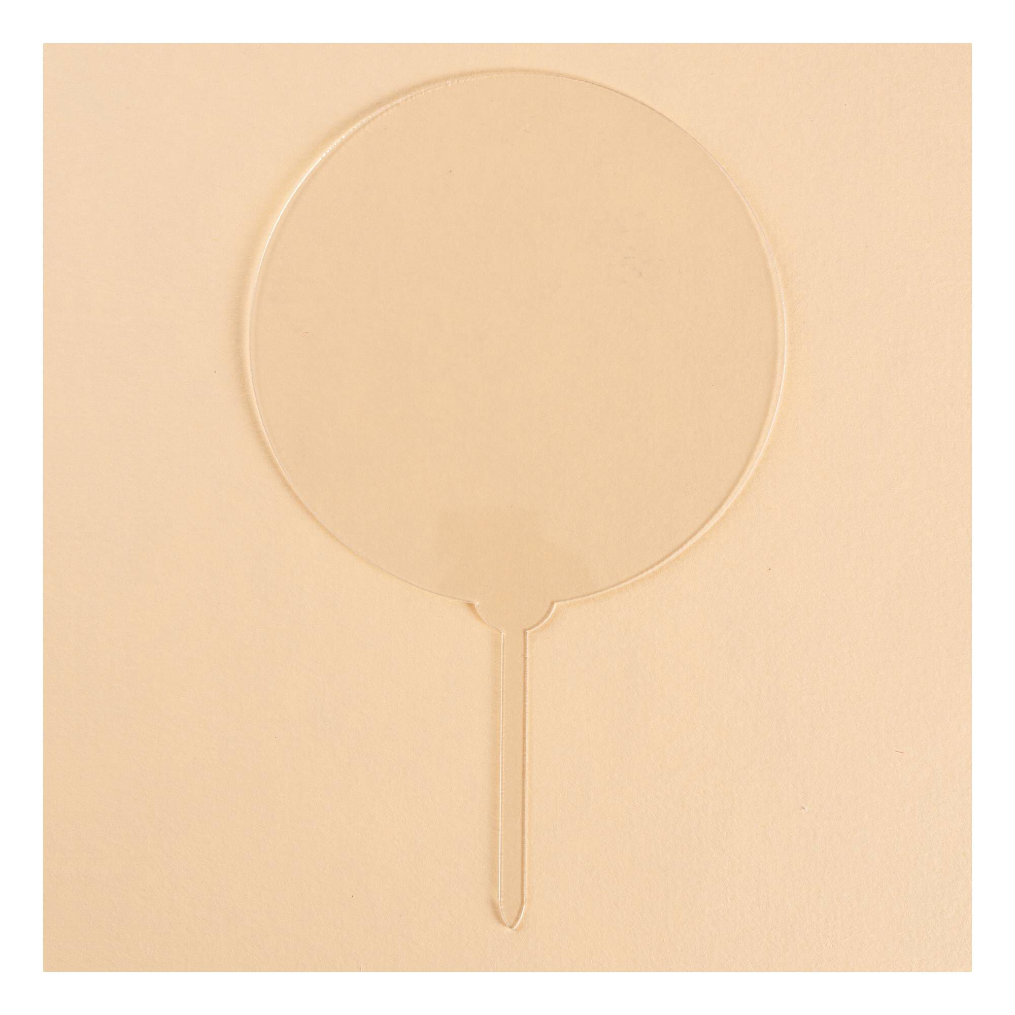 Clear Round Acrylic Cake Topper 12cm x 19cm | Hobbycraft