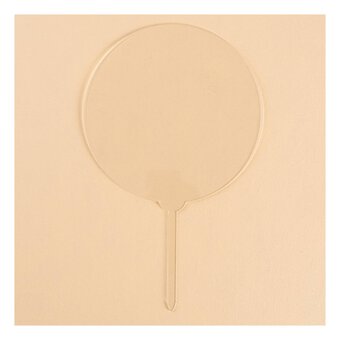 Clear Round Acrylic Cake Topper 12cm x 19cm | Hobbycraft