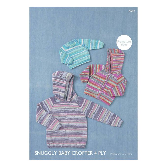 Sirdar Snuggly Baby Crofter 4 Ply Jumper and Cardigan Digital Pattern ...