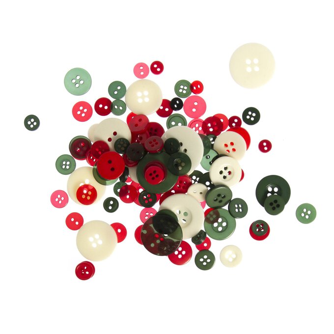 Christmas Buttons Pack 50g | Hobbycraft