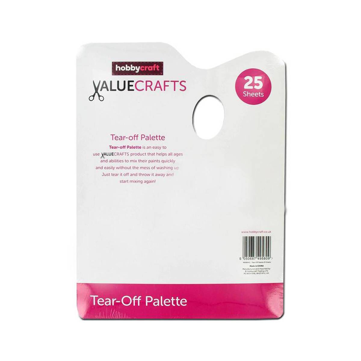 Tear Off Palette 25 Sheets | Hobbycraft