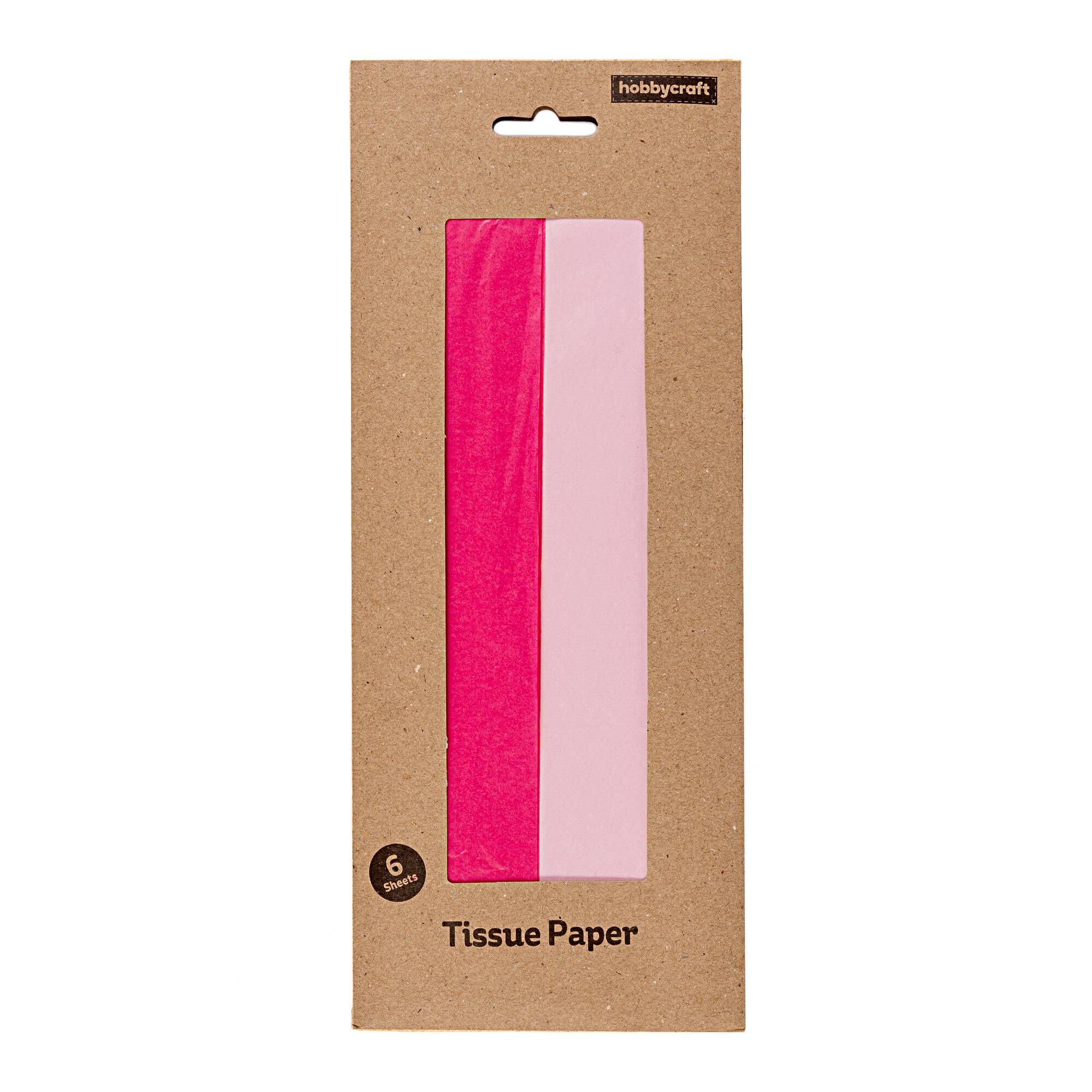 Hot Pink and Pink Tissue Paper 50cm x 75cm 6 Pack | Hobbycraft
