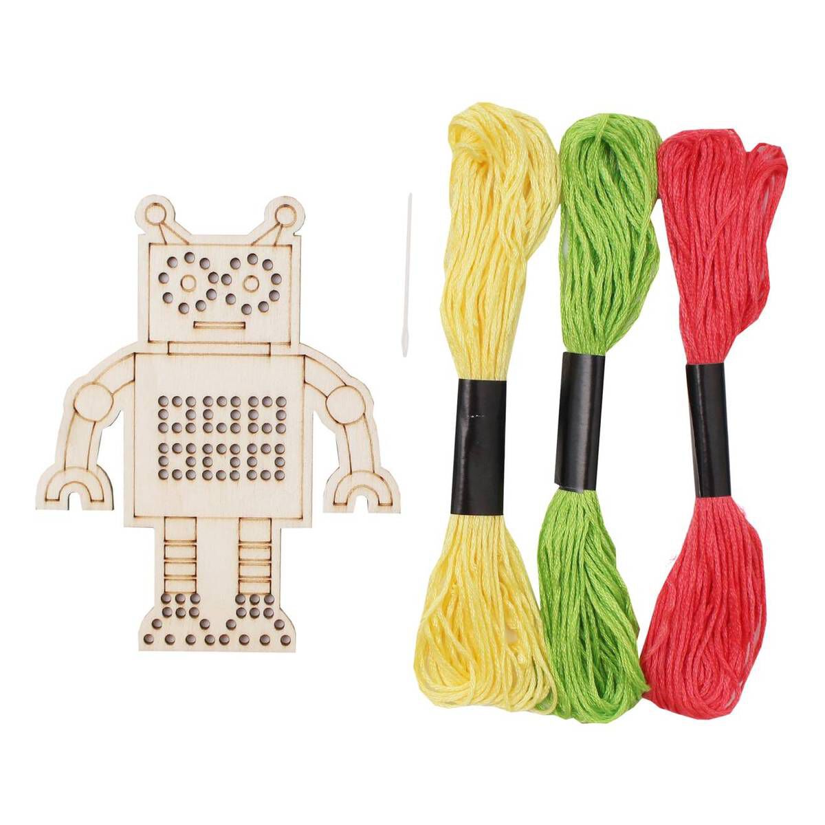 Robot Wooden Threading Kit | Hobbycraft