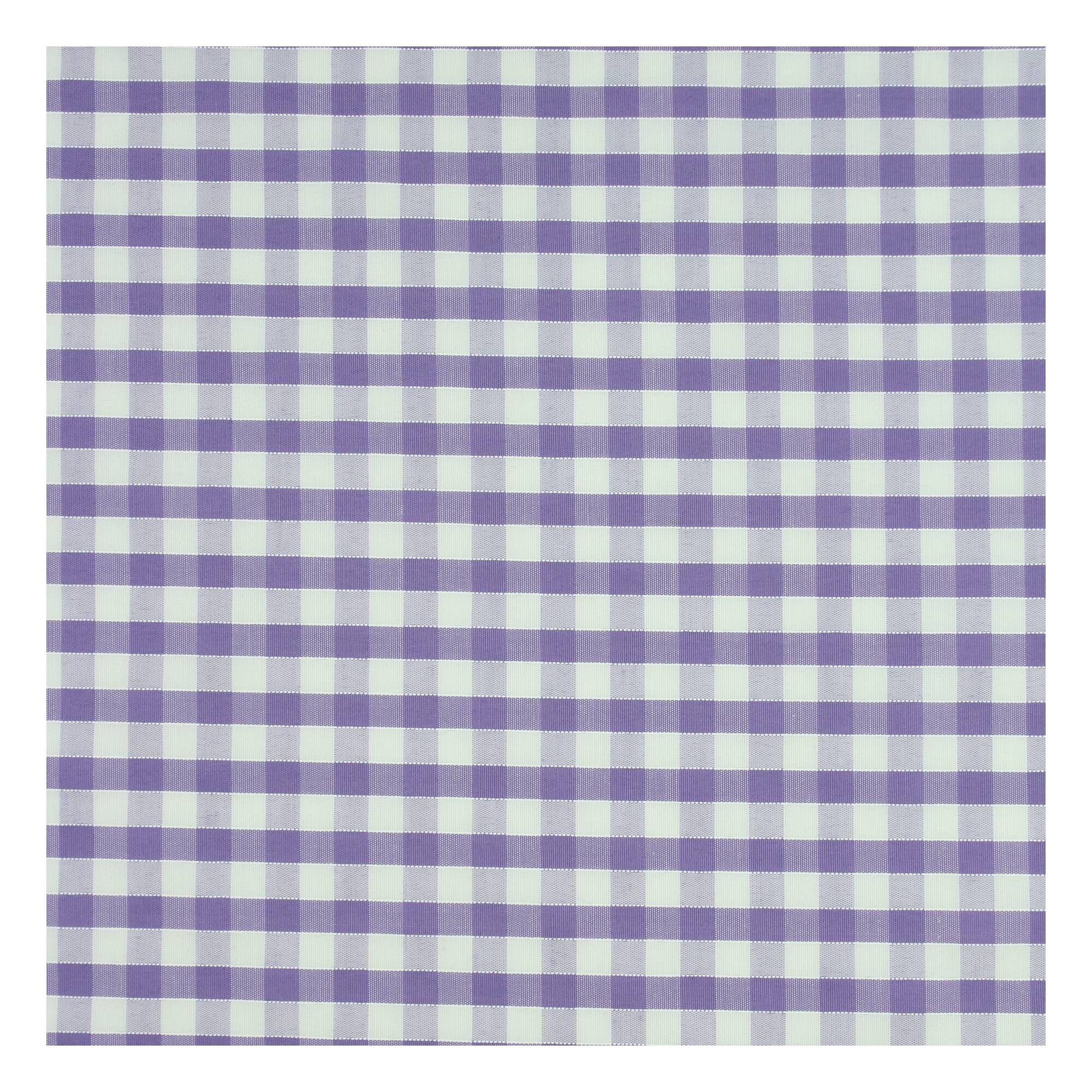 Lilac 1/4 Gingham Fabric by the Metre | Hobbycraft