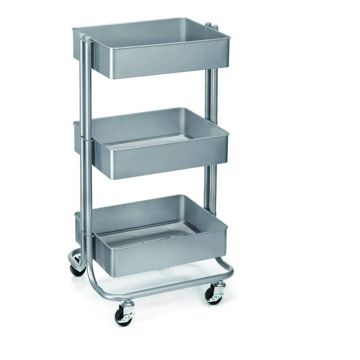 Grey Three Tier Storage Trolley | Hobbycraft
