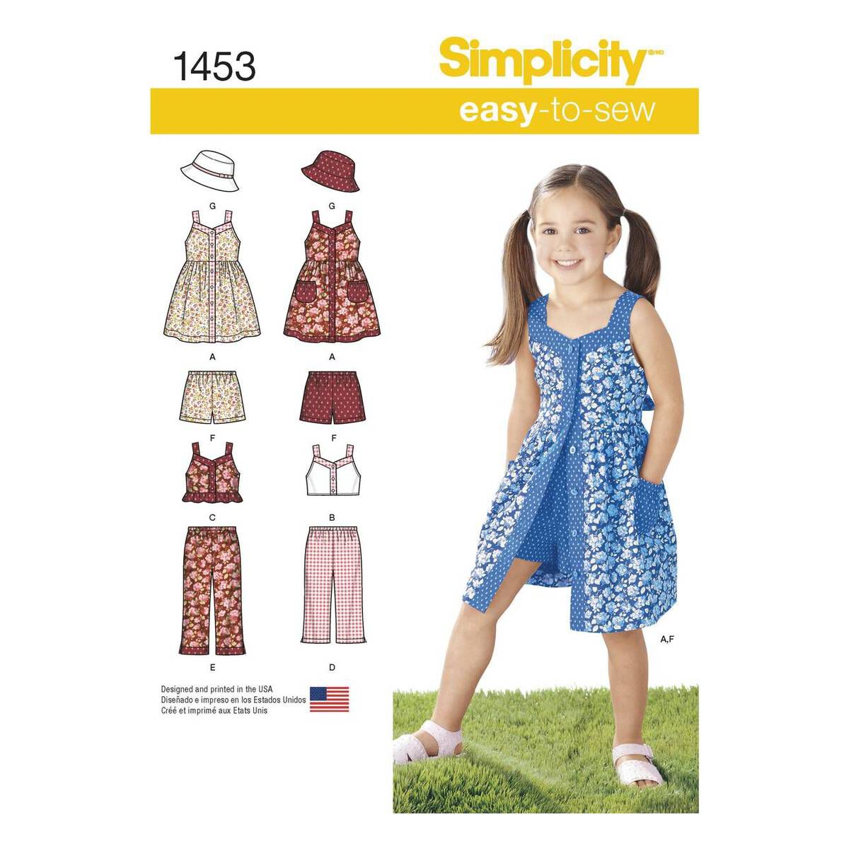Simplicity Girls' Separates Sewing Pattern 1453 | Hobbycraft