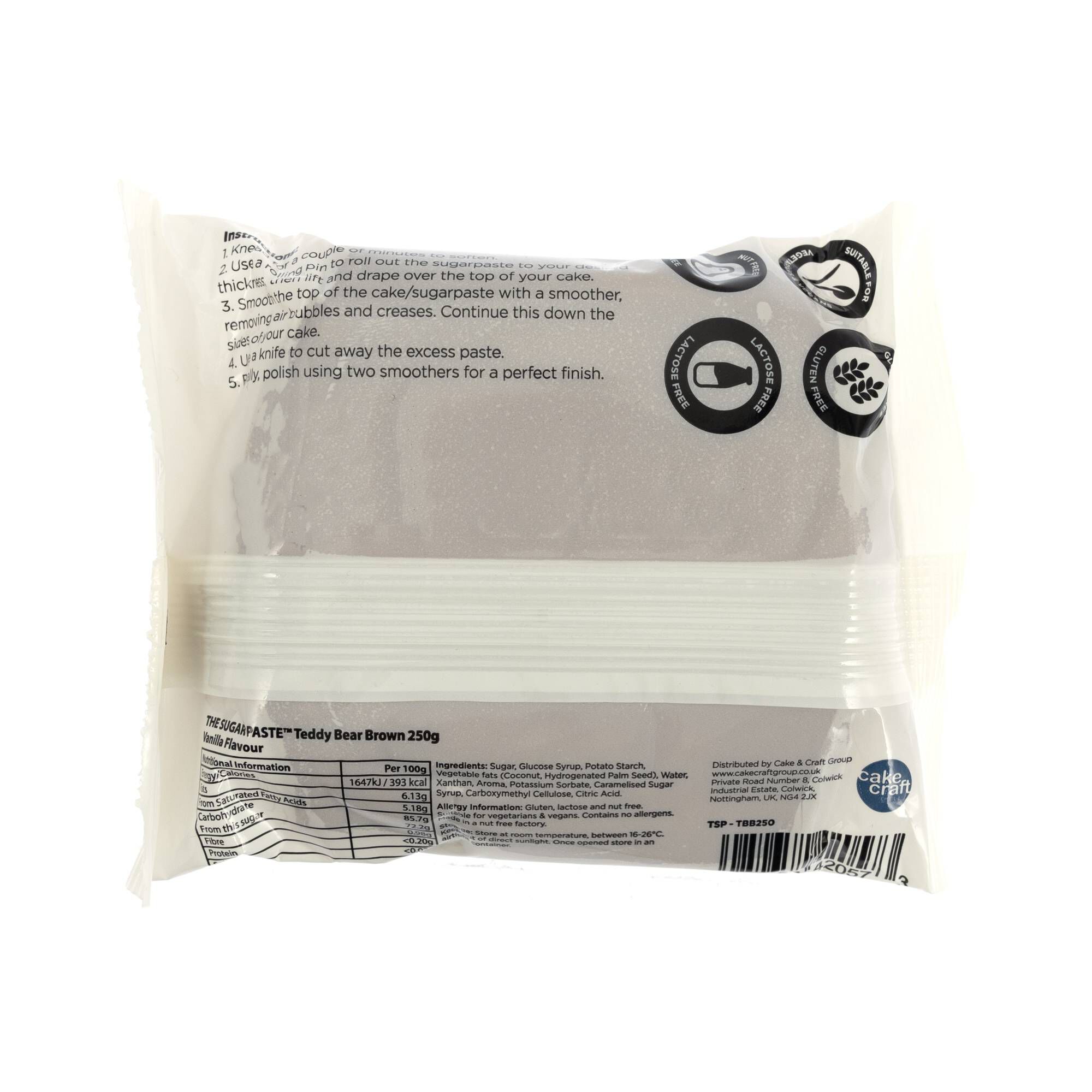 The Sugar Paste Teddy Bear Brown Sugarpaste 250g | Hobbycraft