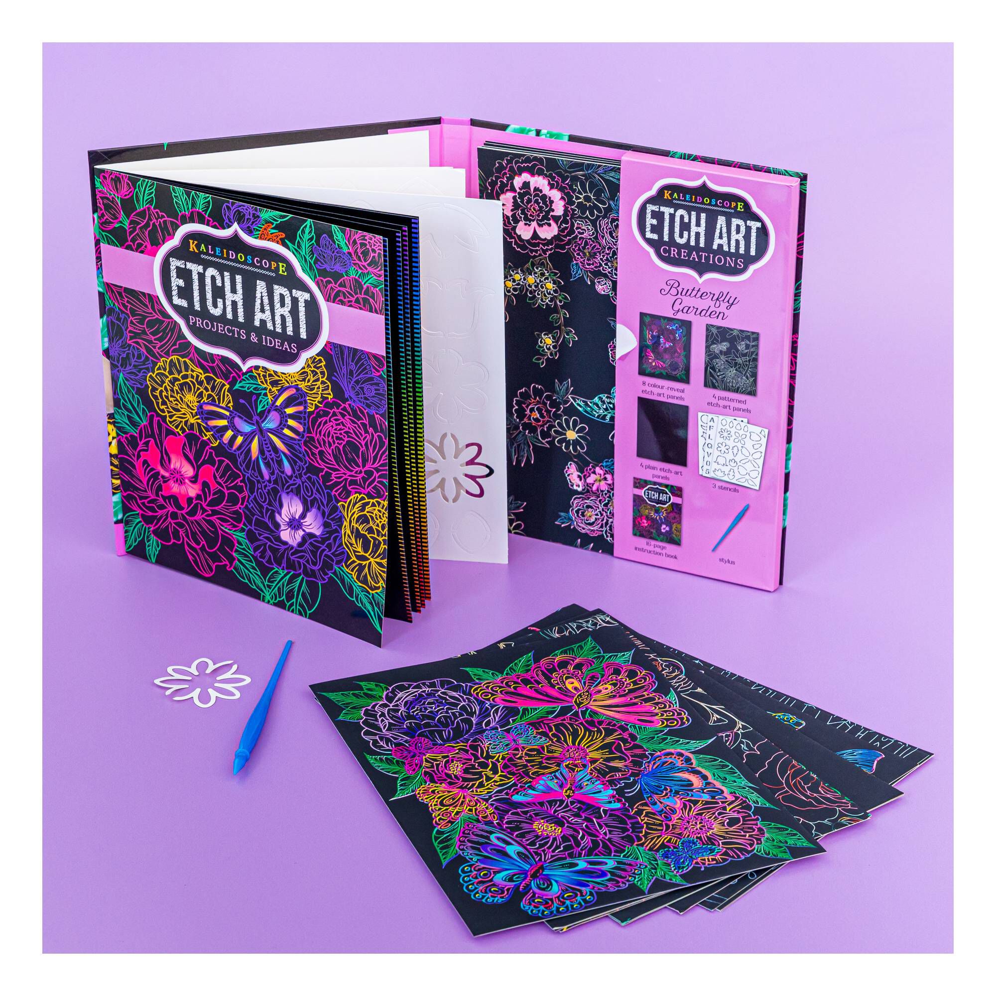 Kaleidoscope Butterfly Garden Etch Art Kit | Hobbycraft