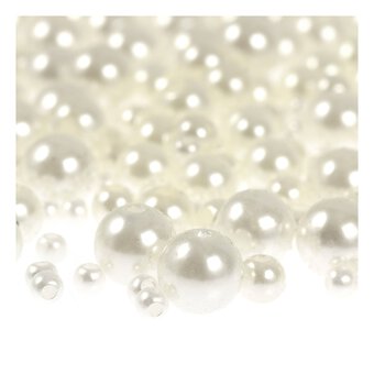 Cream Decorative Pearls 216g | Hobbycraft