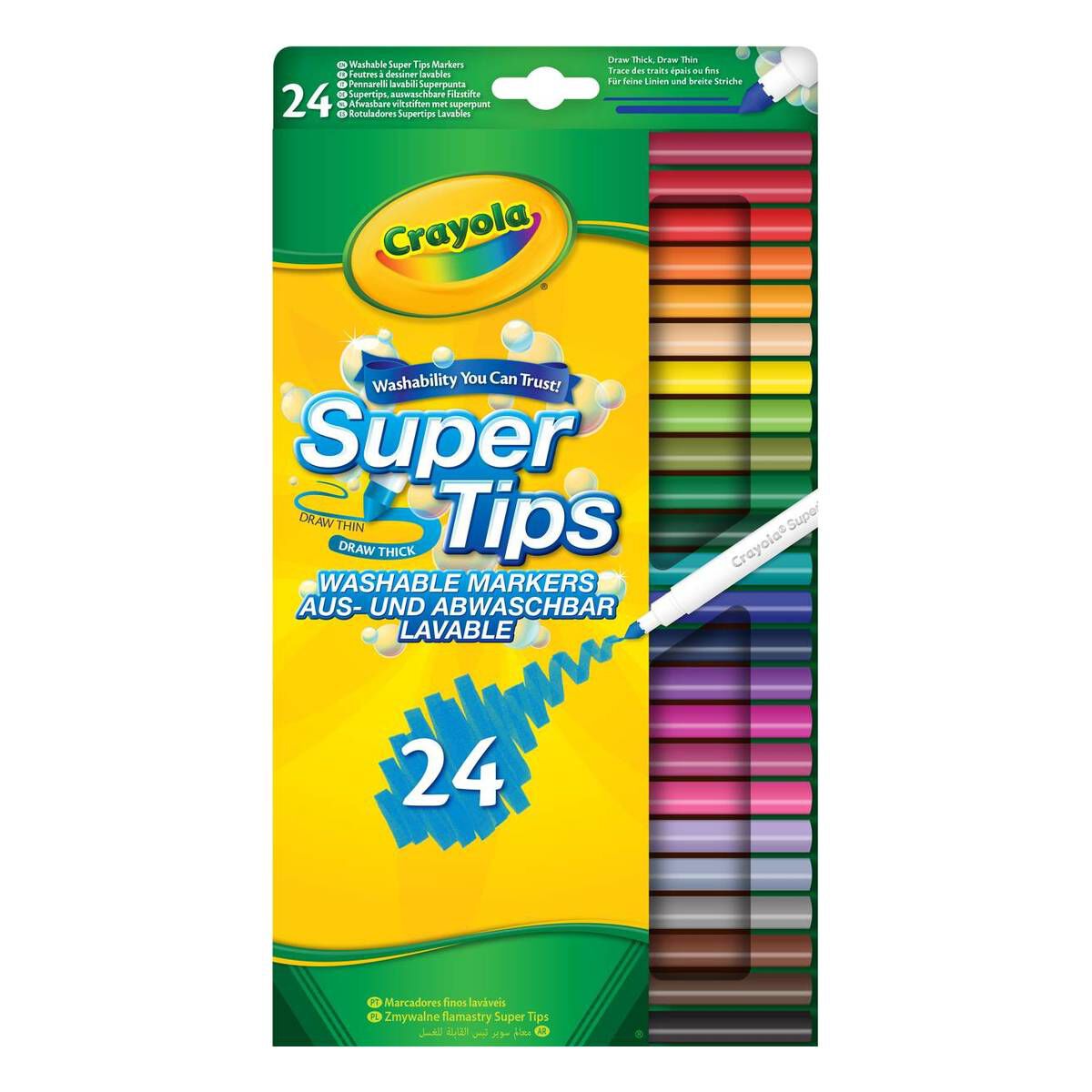 Crayola Supertips Washable Markers 24 Pack | Hobbycraft