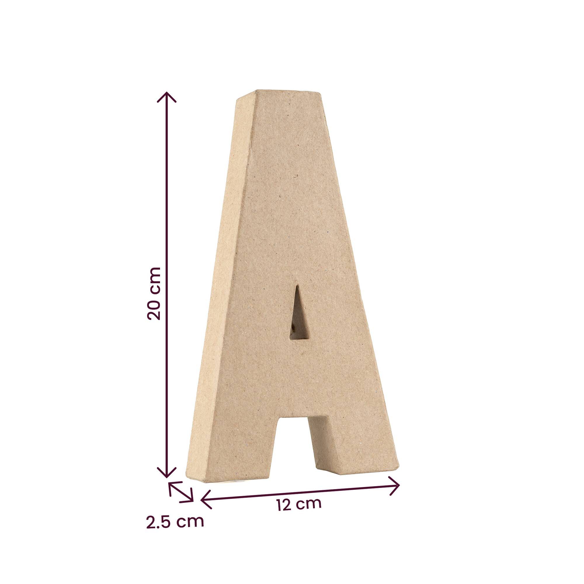 Mache Letter A 20cm | Hobbycraft