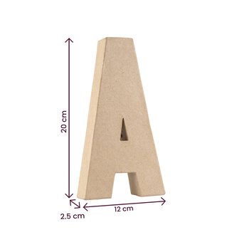 Mache Letter A 20cm | Hobbycraft