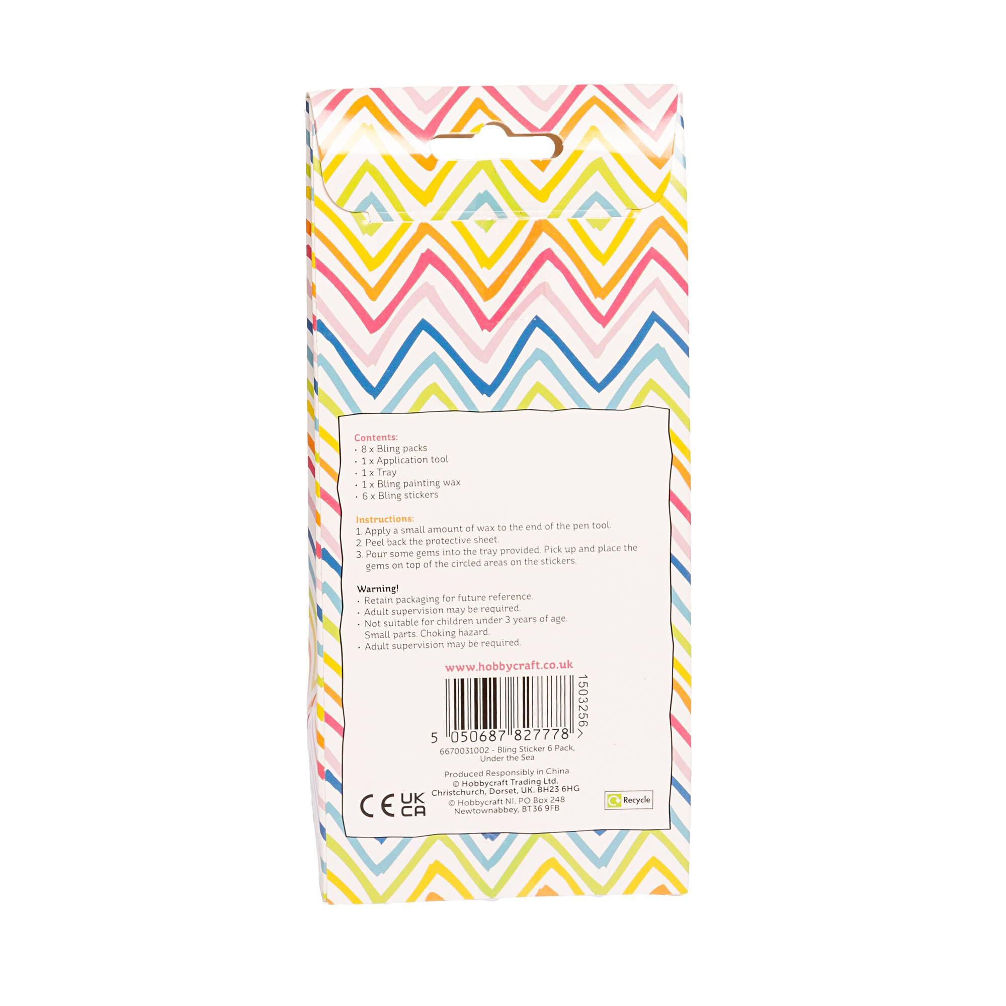 Under the Sea Bling Stickers 6 Pack | Hobbycraft