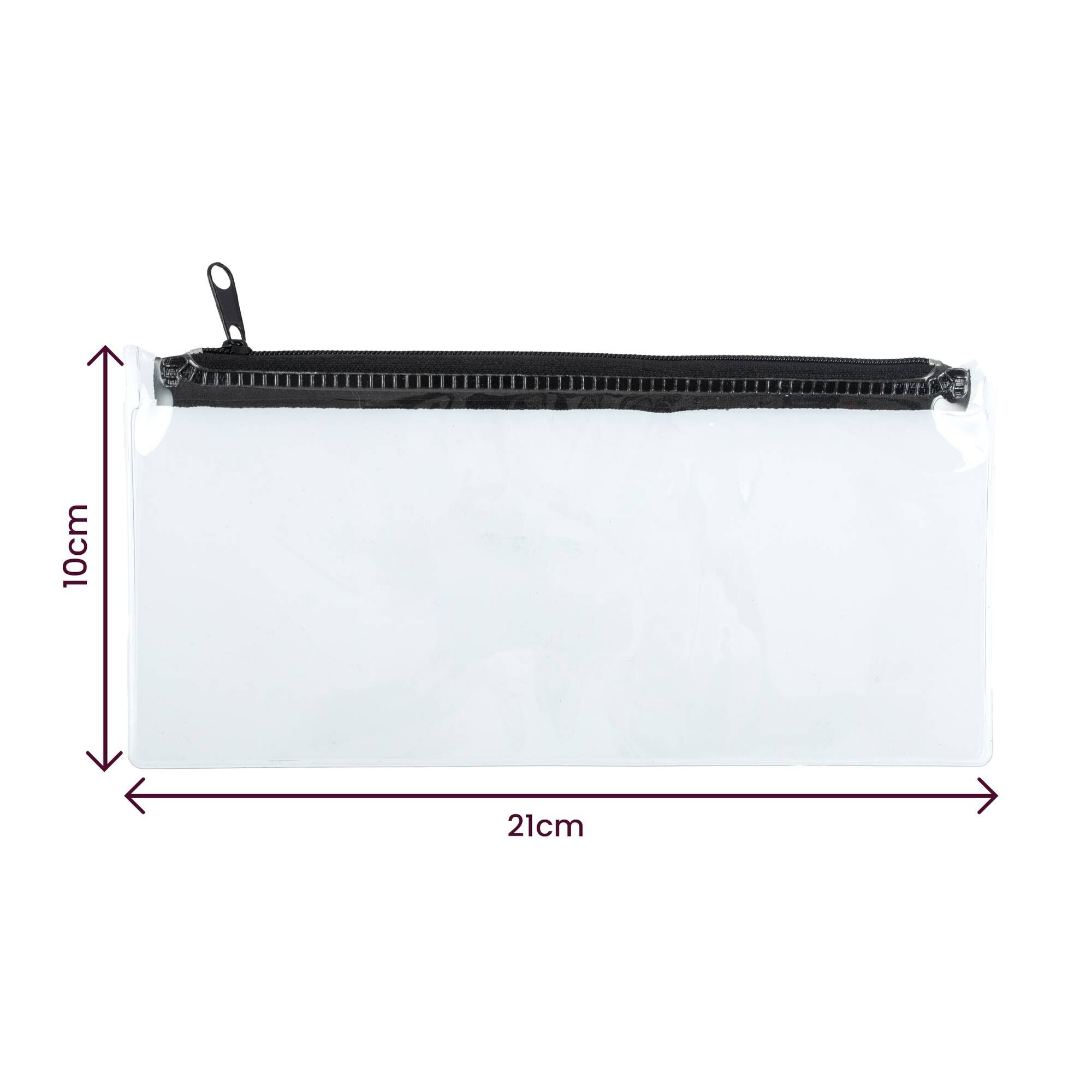 Clear Pencil Case 21cm x 10cm | Hobbycraft