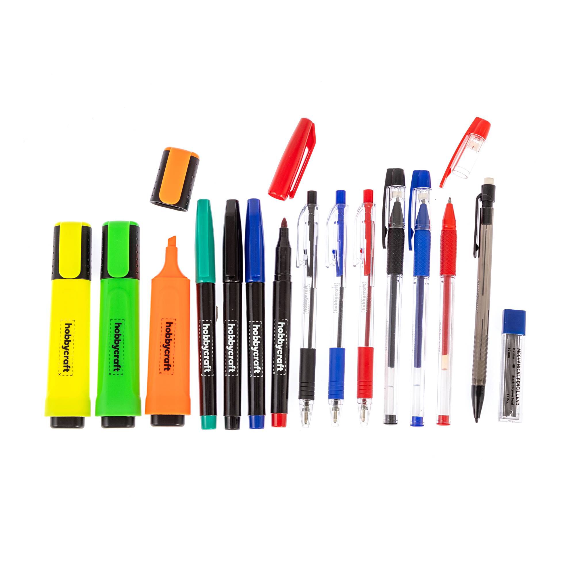 Student Essential Pen Pack 15 Pieces | Hobbycraft