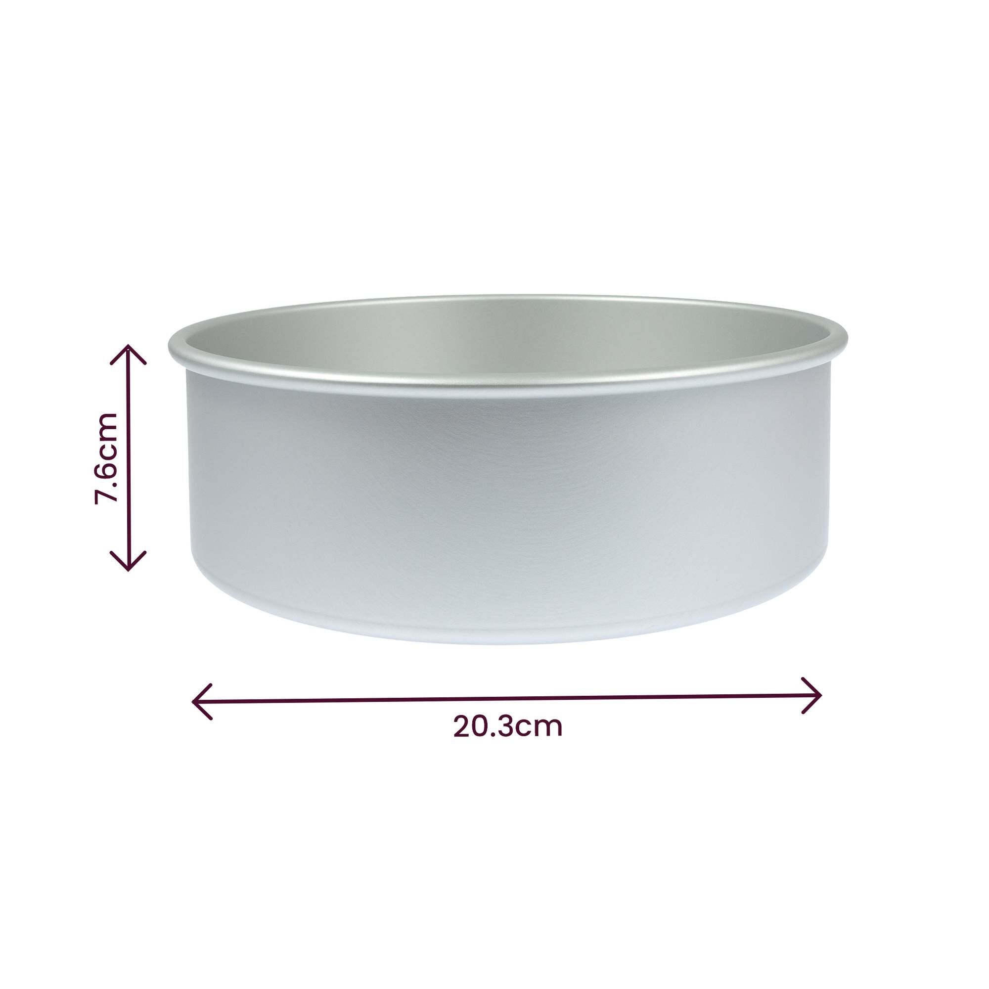 Whisk Round Aluminium Cake Tin 8 x 3 Inches | Hobbycraft