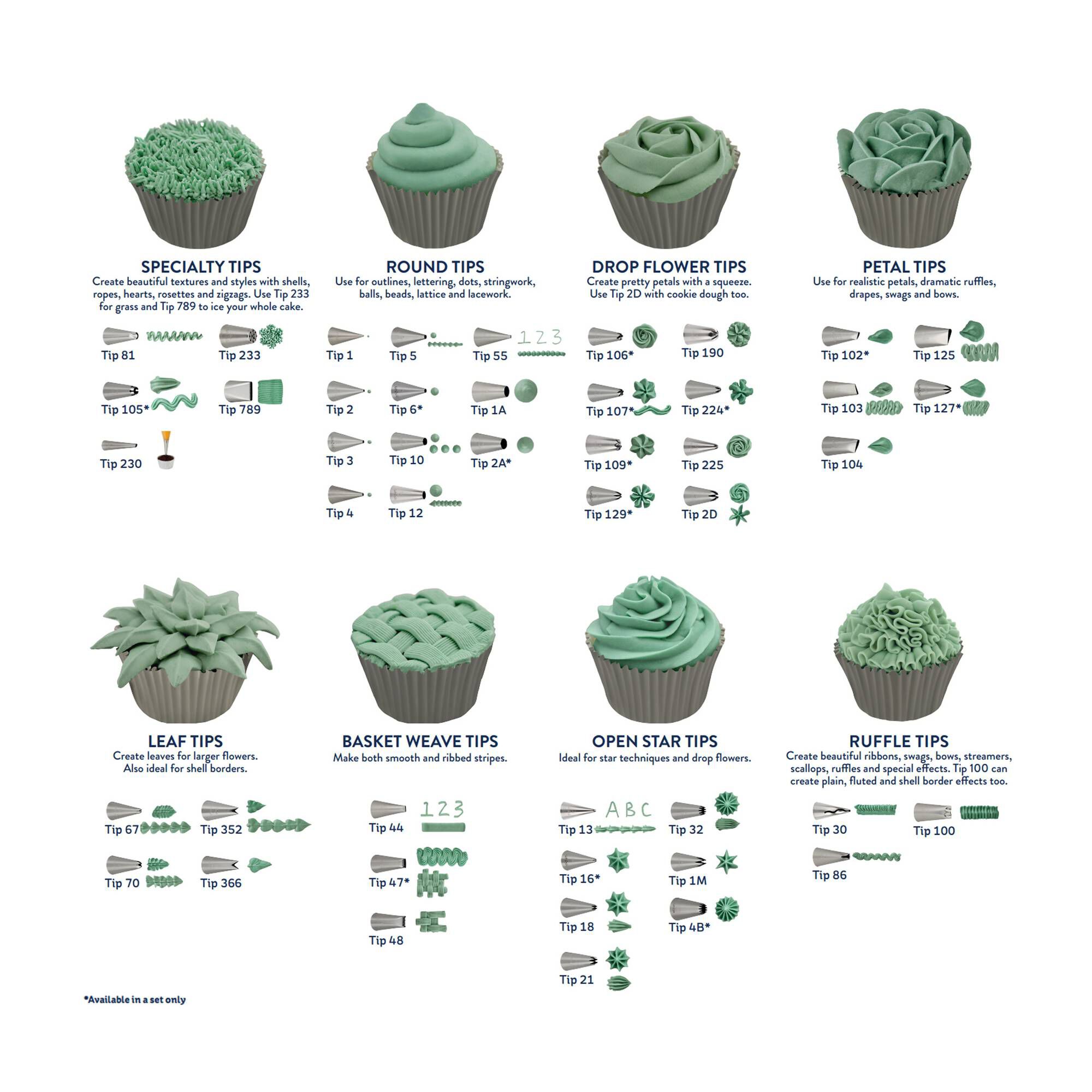 Whisk Master Tip Set 46 Pieces | Hobbycraft