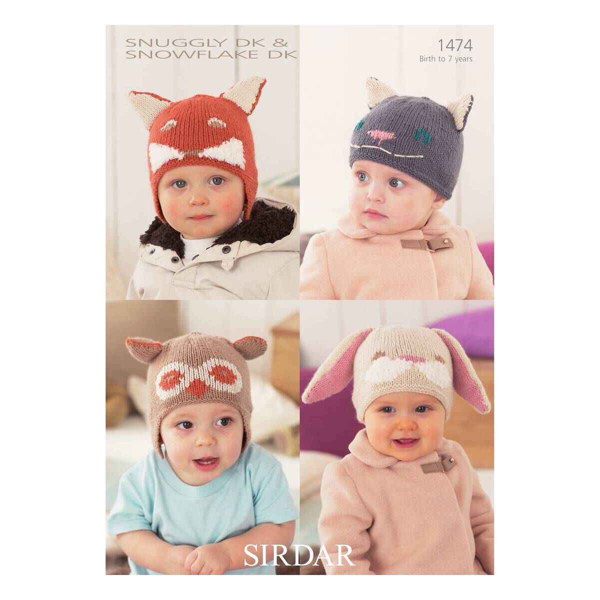 Sirdar Snuggly and Snowflake DK Hats Digital Pattern 1474 | Hobbycraft