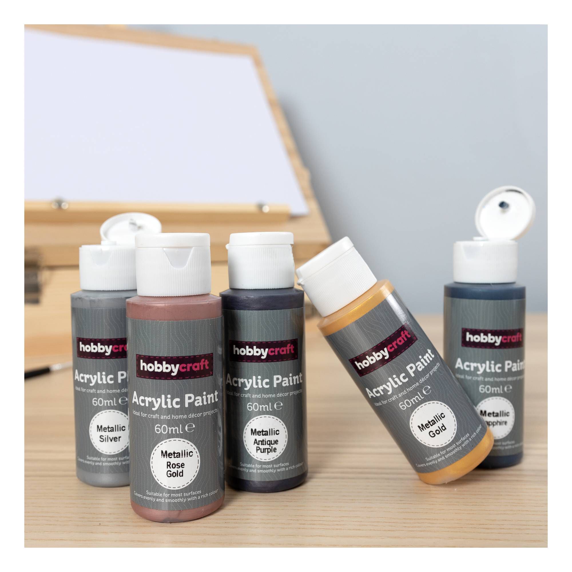 Metallic Sapphire Acrylic Craft Paint 60ml | Hobbycraft