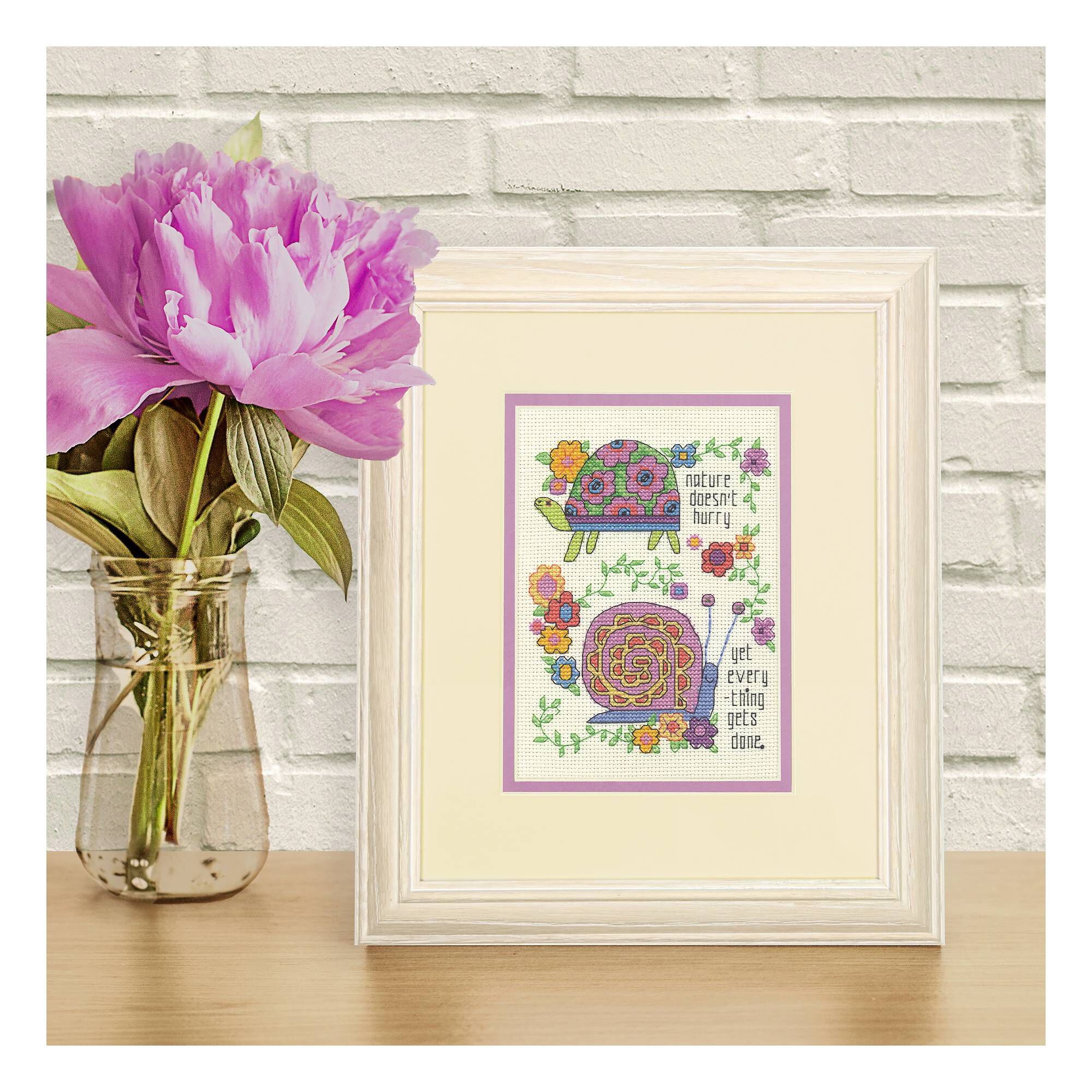 Dimensions Take Your Time Counted Cross Stitch Kit 13cm x 18cm | Hobbycraft