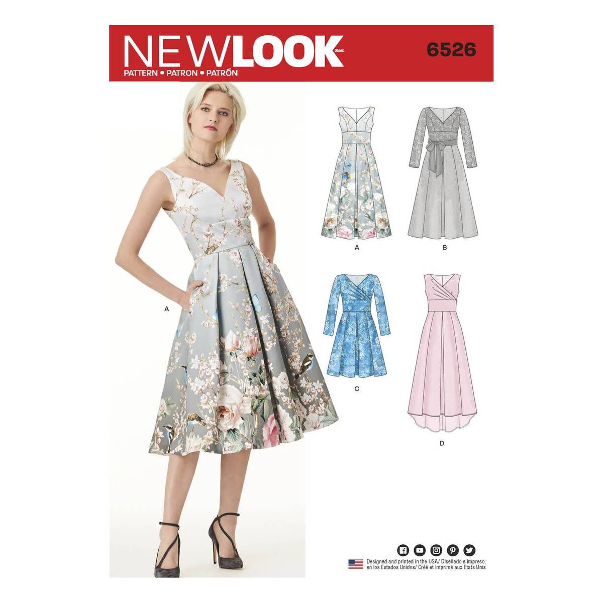 New Look Women's Dress Sewing Pattern 6526 | Hobbycraft